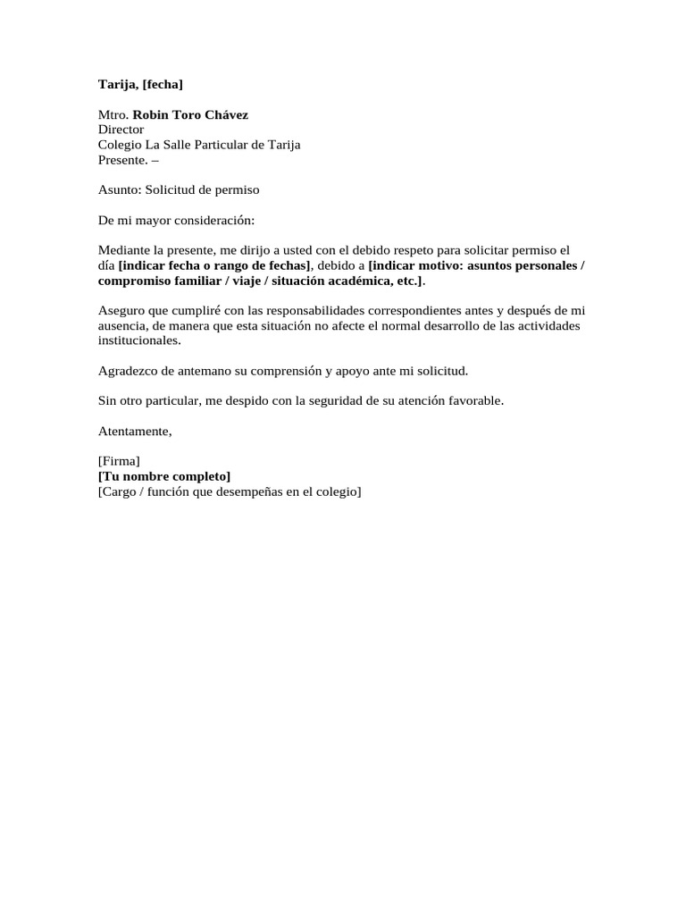 Carta de Permiso Pami | PDF