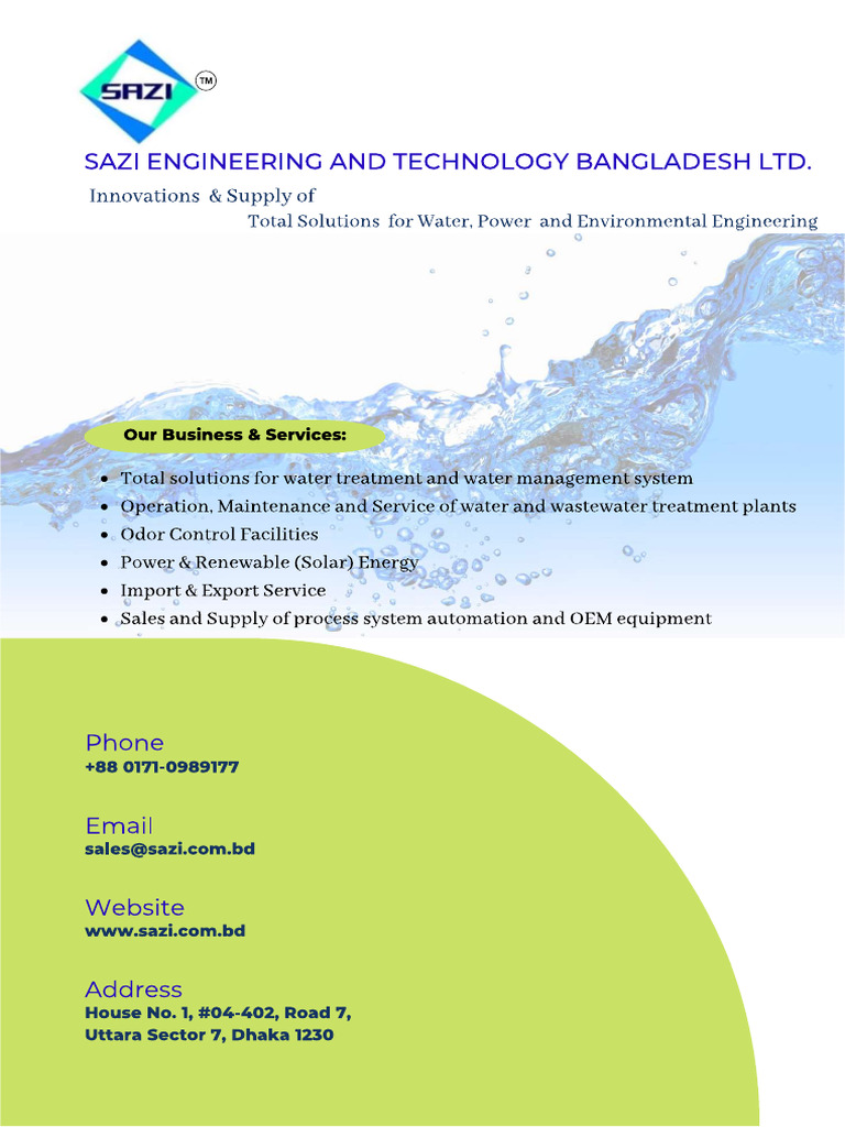 SAZI Engineering & Technology. Business Profile 2023 (Rev.1) - 1 | PDF ...