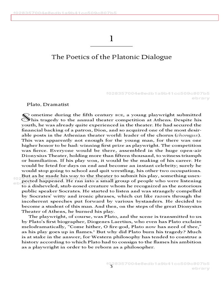Puchner The Drama of Ideas Platonic Provocations in Theater and ...