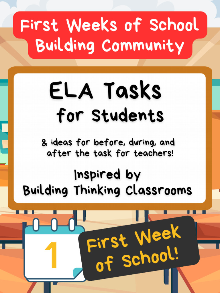 First Weeks of School Building Community | PDF | Crossword