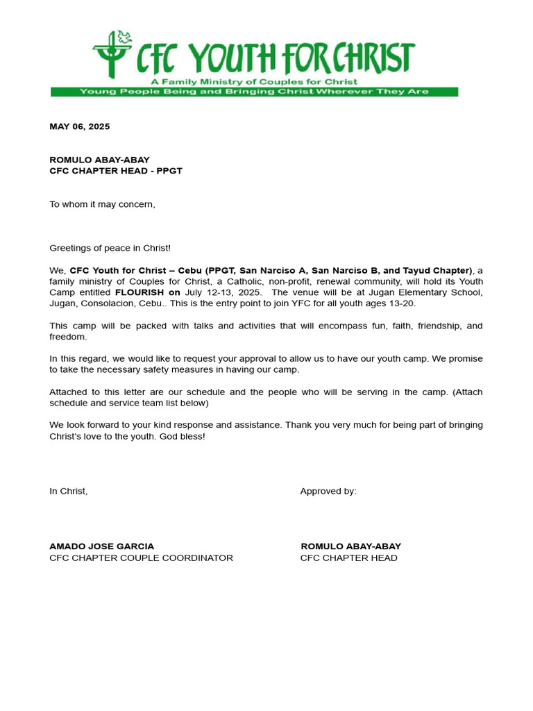 Copy of 1. Approval Letter - Docx (CTKP - SJP) | PDF