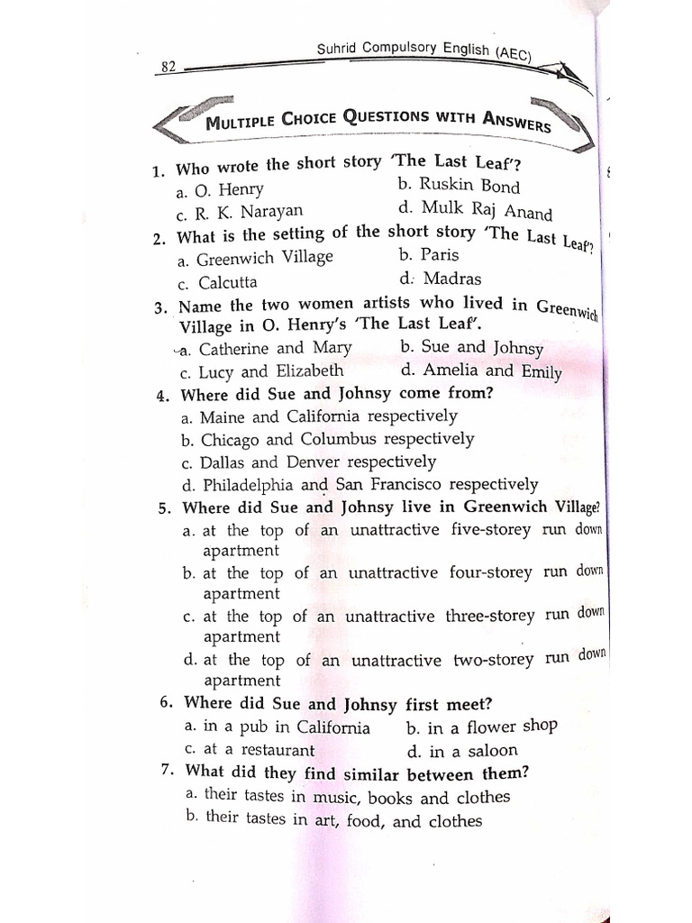 The Last Leaf | PDF