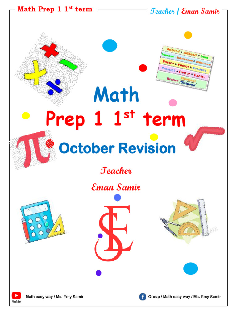 Math Easy Way: Prep 1 Revision Guide | PDF | Mathematical Concepts ...