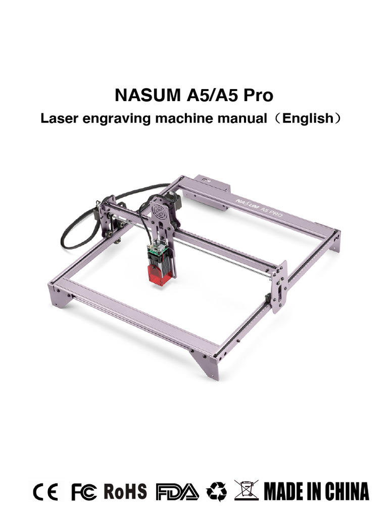 NASUM A5&A5 Pro Users Manual | PDF | Fires | Engraving