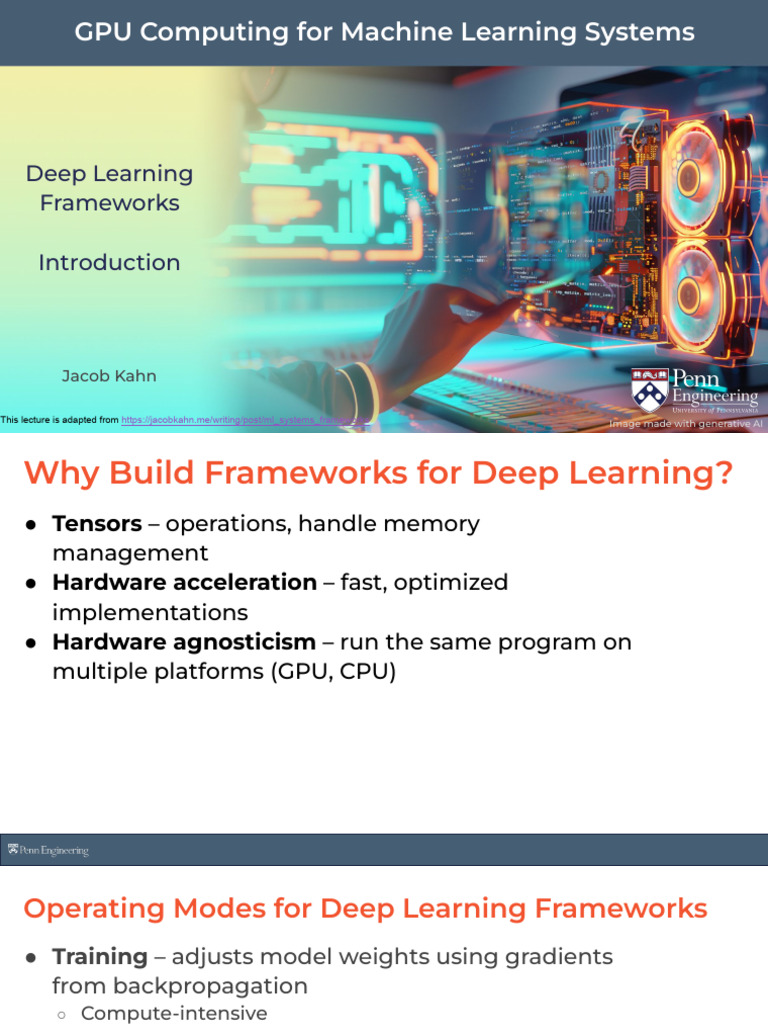 Deep Learning Frameworks Overview | PDF | Deep Learning | Graphics ...
