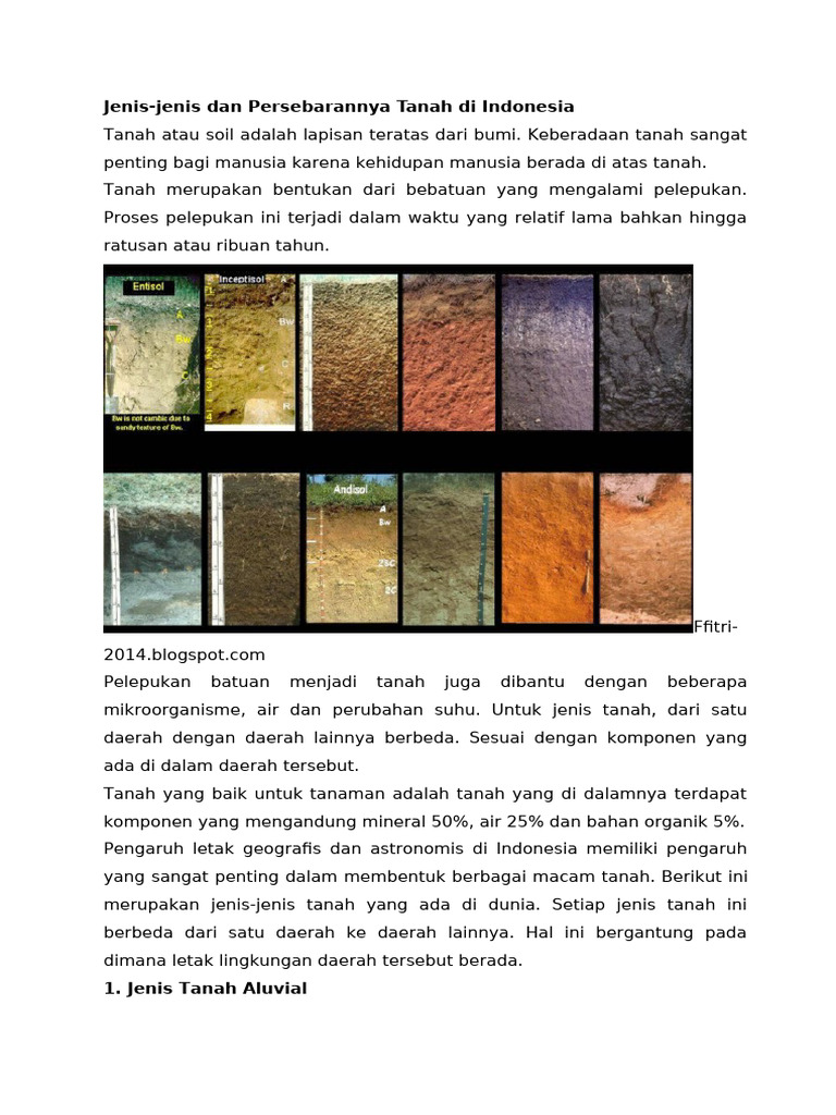 Persebaran Tanah Grumusol di Indonesia | PDF