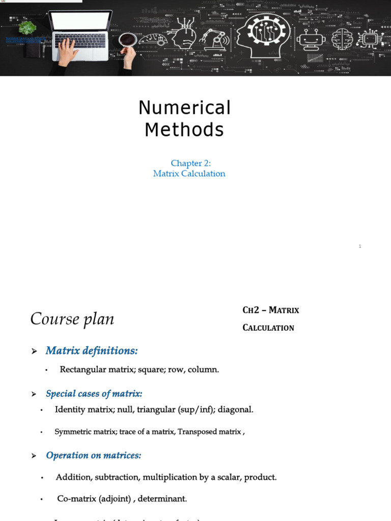 Matrix Calculation Techniques Explained | PDF | Matrix (Mathematics ...