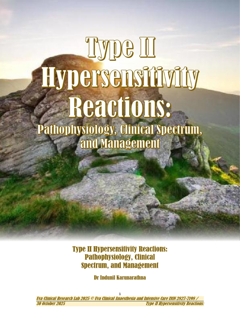 Type II Hypersensitivity Reactions Pathophysiology, Clinical Spectrum ...