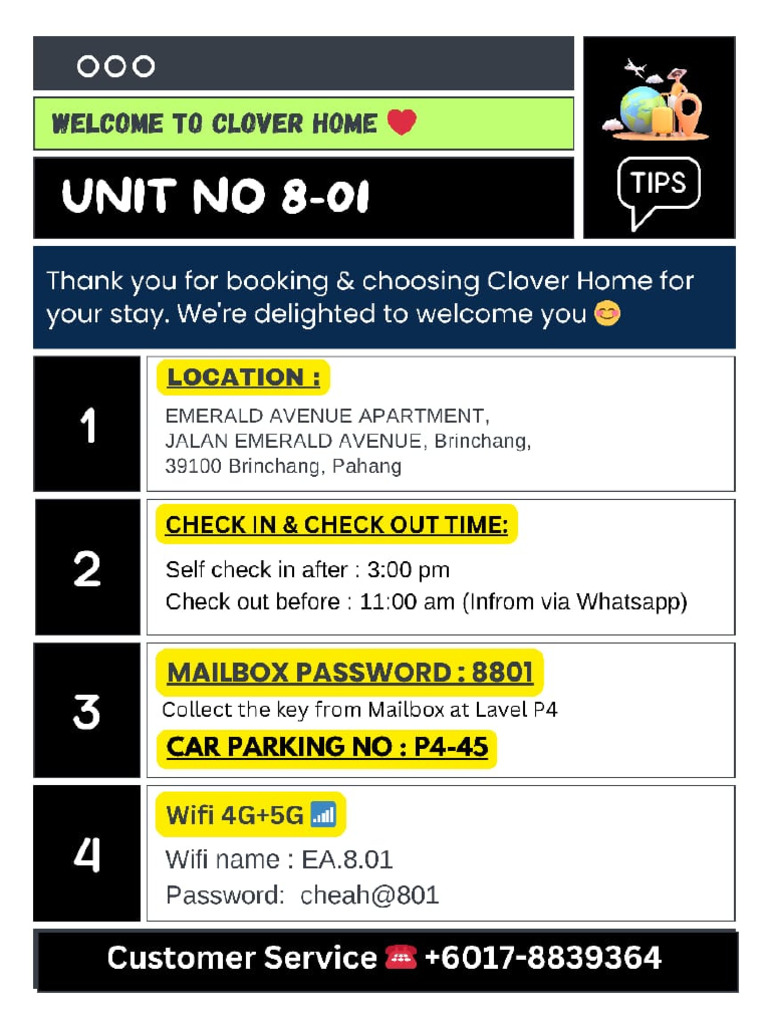 8-01 Check in Instructions | PDF