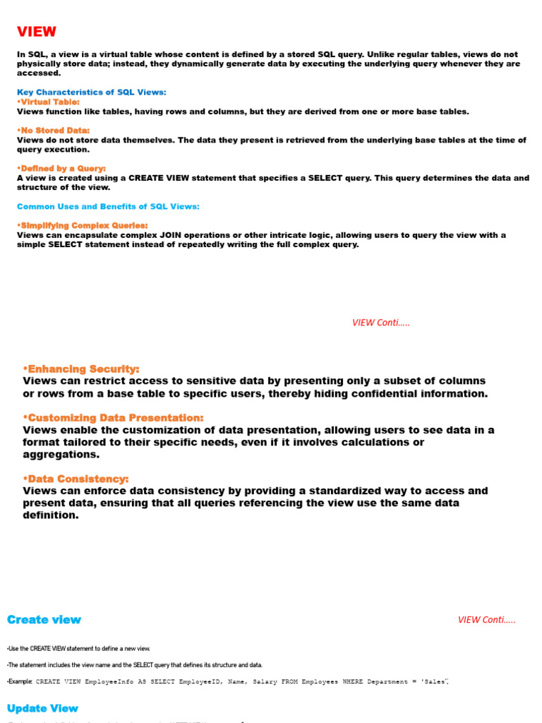 Unit3 View Sequence Index | PDF | Database Index | Table (Database)
