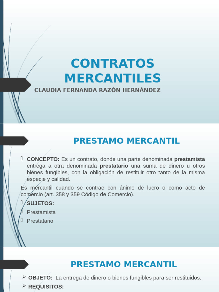 Contratos Mercantiles Tarea | PDF | Economias | Business