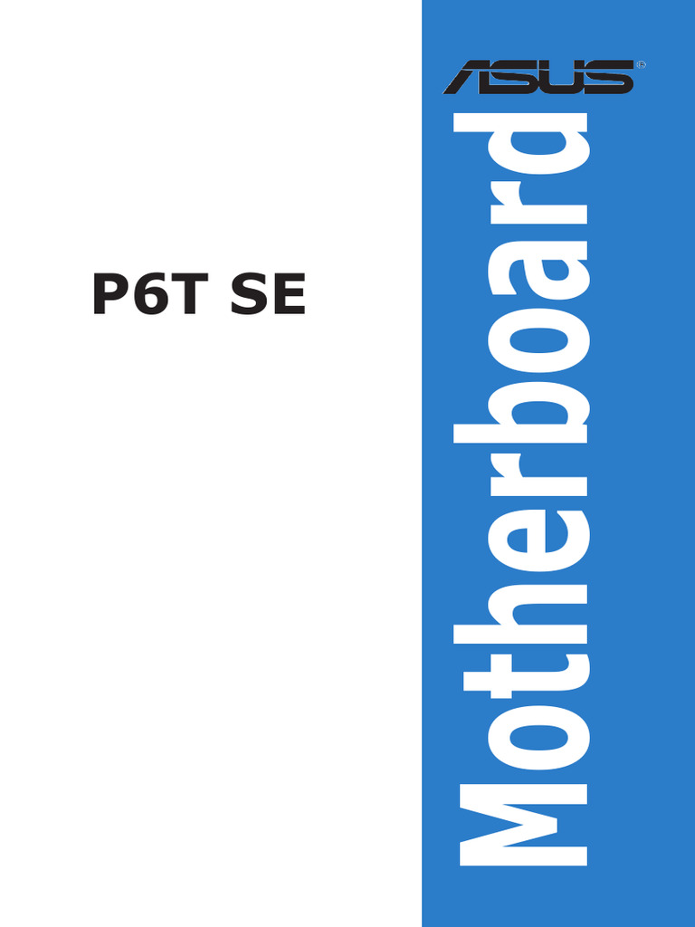 Asus P6T Se | PDF | Bios | Computer Hardware