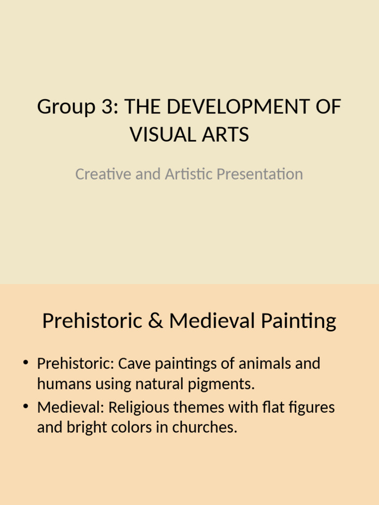 The Development of Visual Arts Creative | PDF