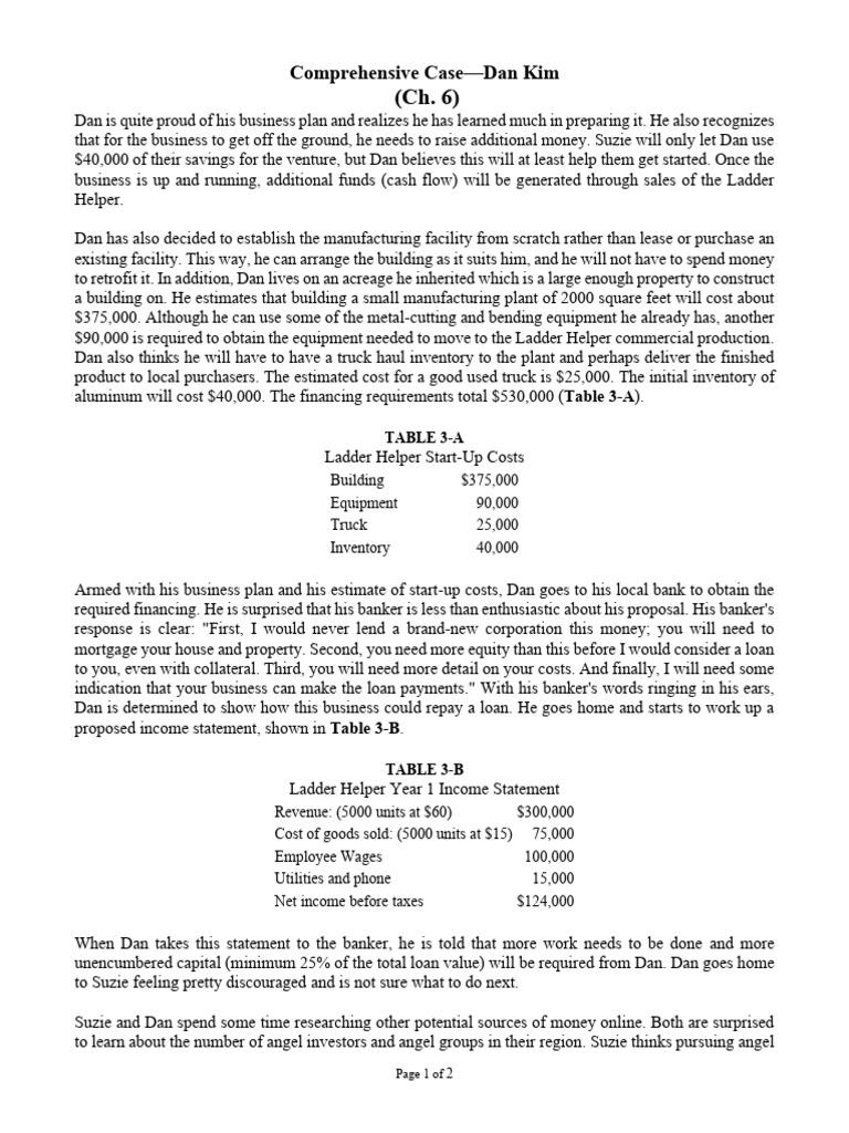 Comprehensive Case - Chapter 6 | PDF | Loans | Investing