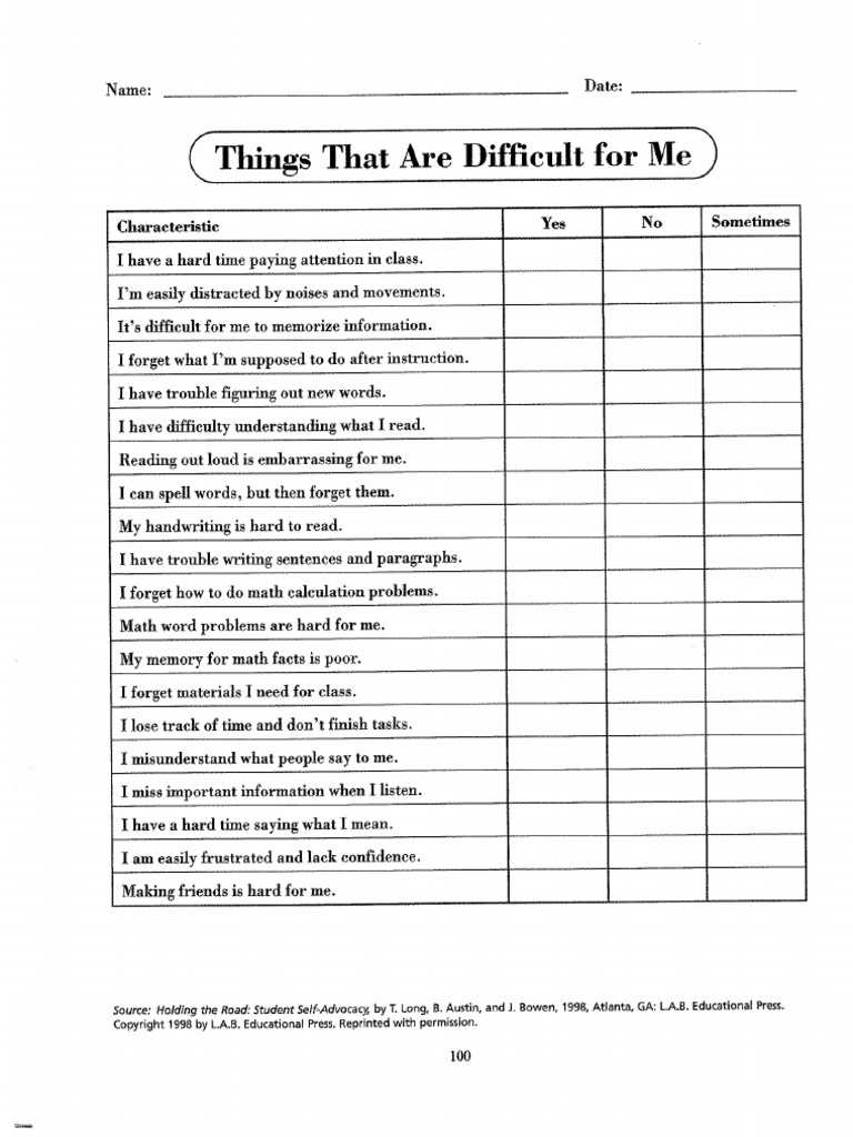 Things That Are Difficult For Me | PDF