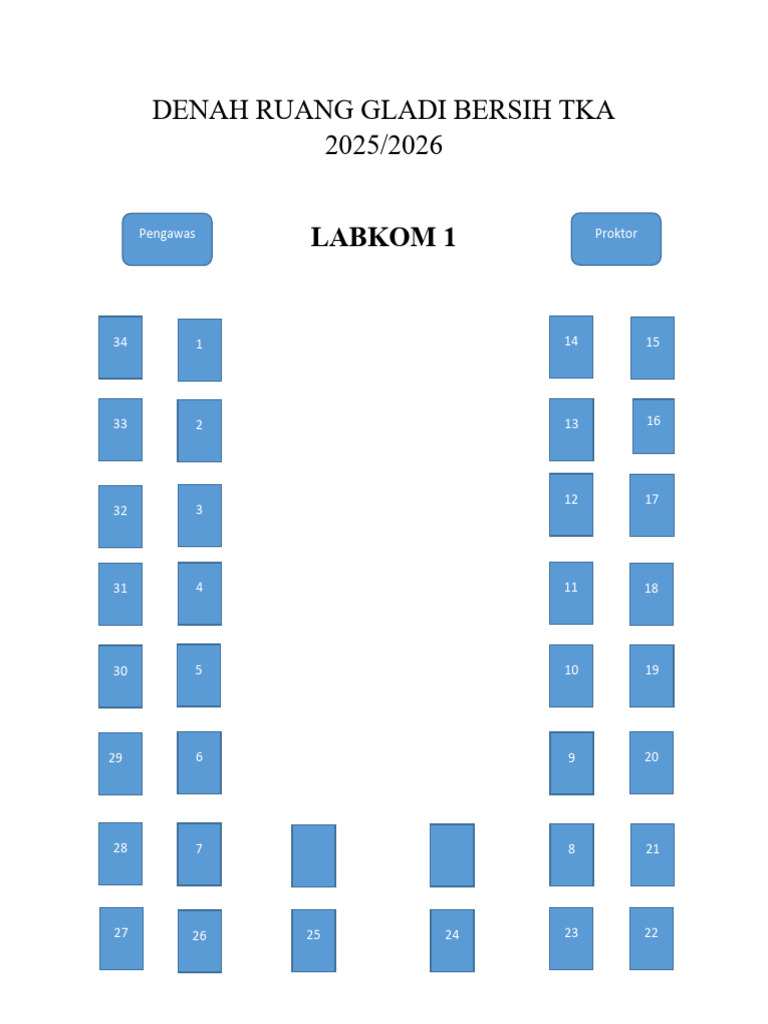 Denah Ruang Gladi Tka | PDF
