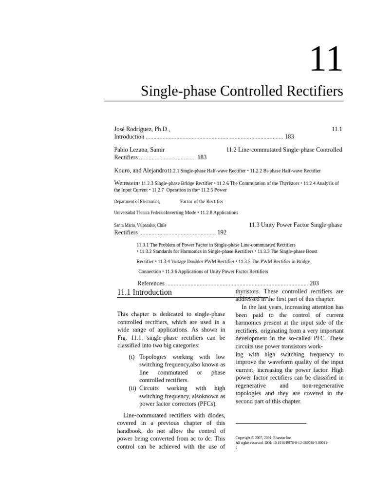 Single-Phase Controlled Rectifiers | PDF | Rectifier | Power Inverter