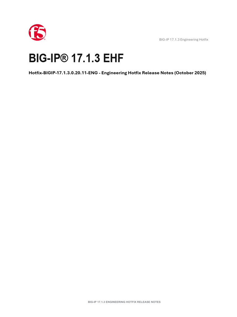 BIG-IP 17.1.3 Engineering Hotfix Notes | PDF | Domain Name System ...