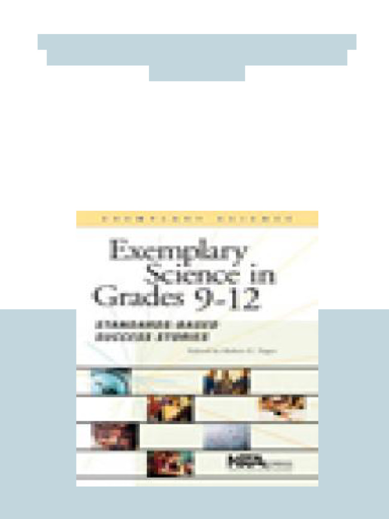 Exemplary Science in Grades 9 12 Standards Based Success Stories 1st ...