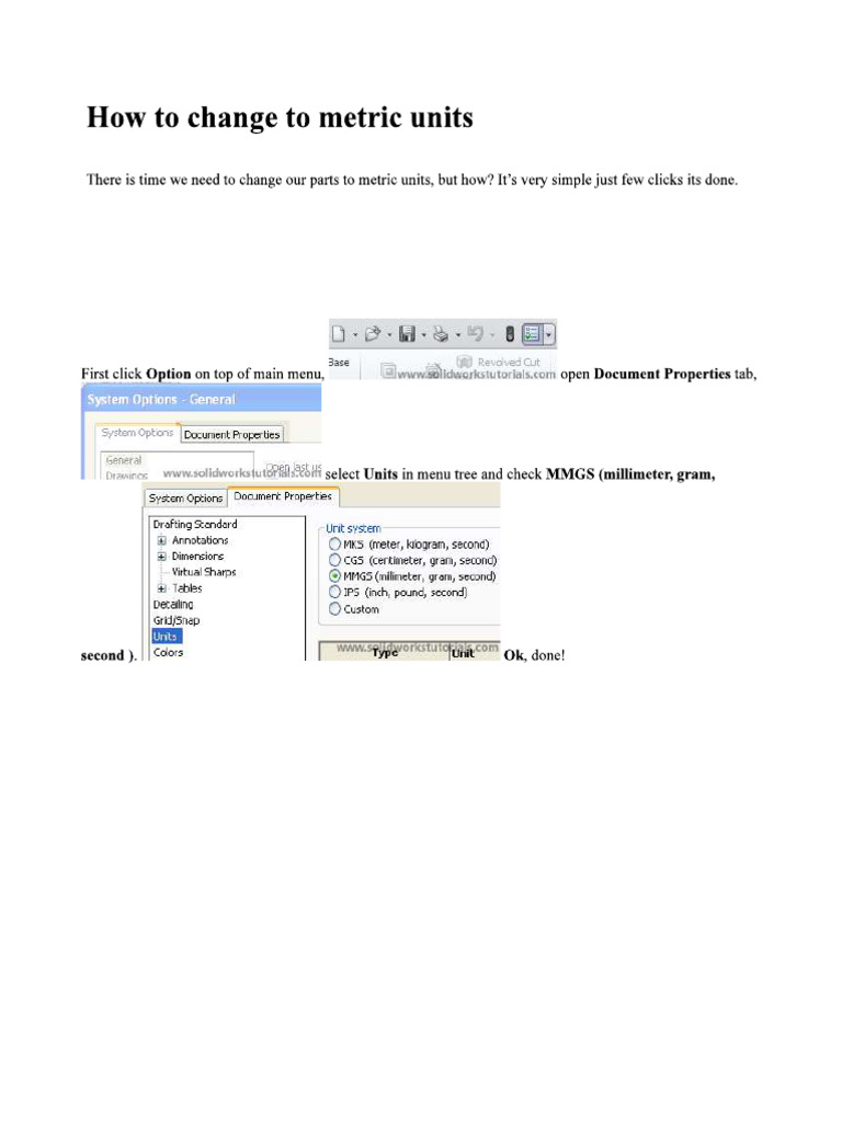 T2 How To Change To Metric Units | PDF