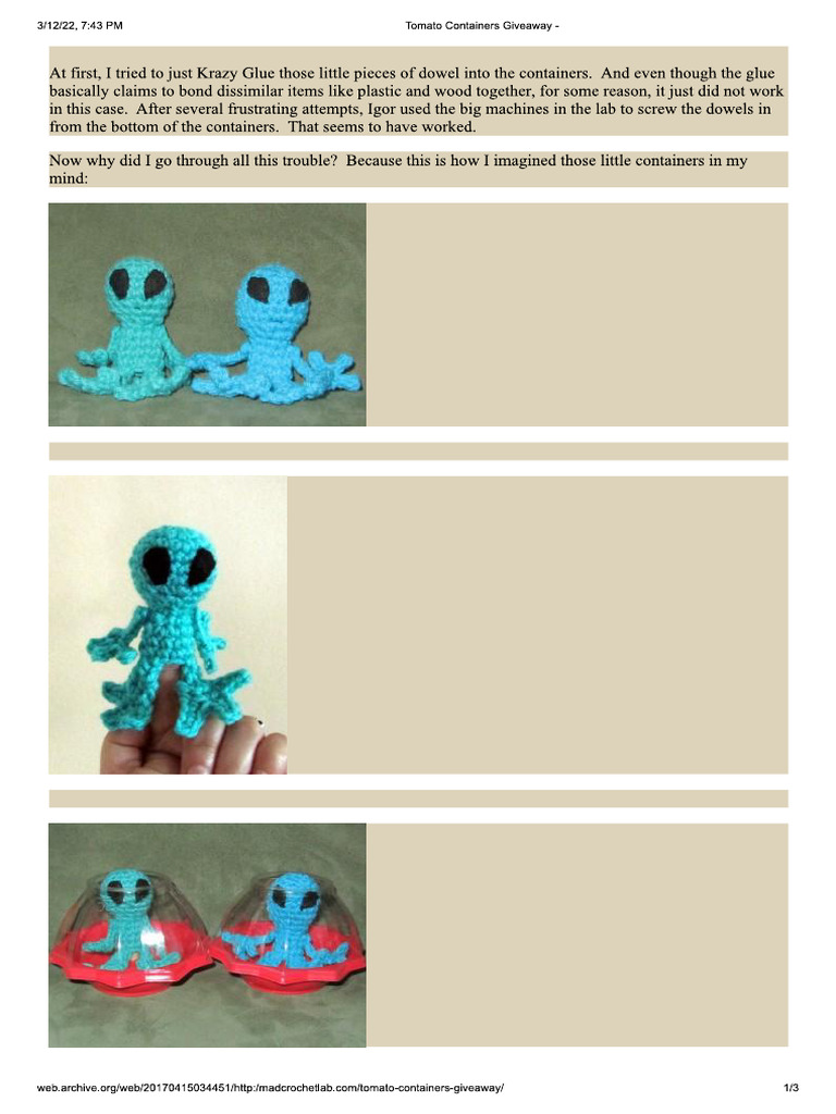 Little Alien Finger Puppets | PDF