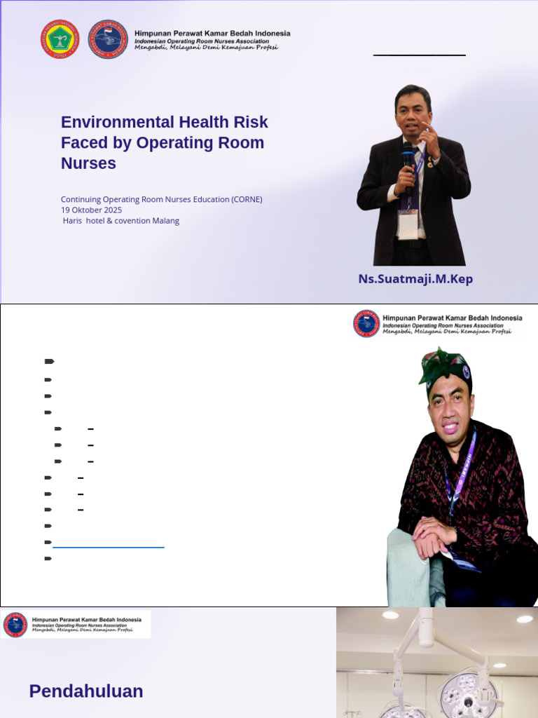 Environmental Health Risk Faced by Operating Room Nurses | PDF