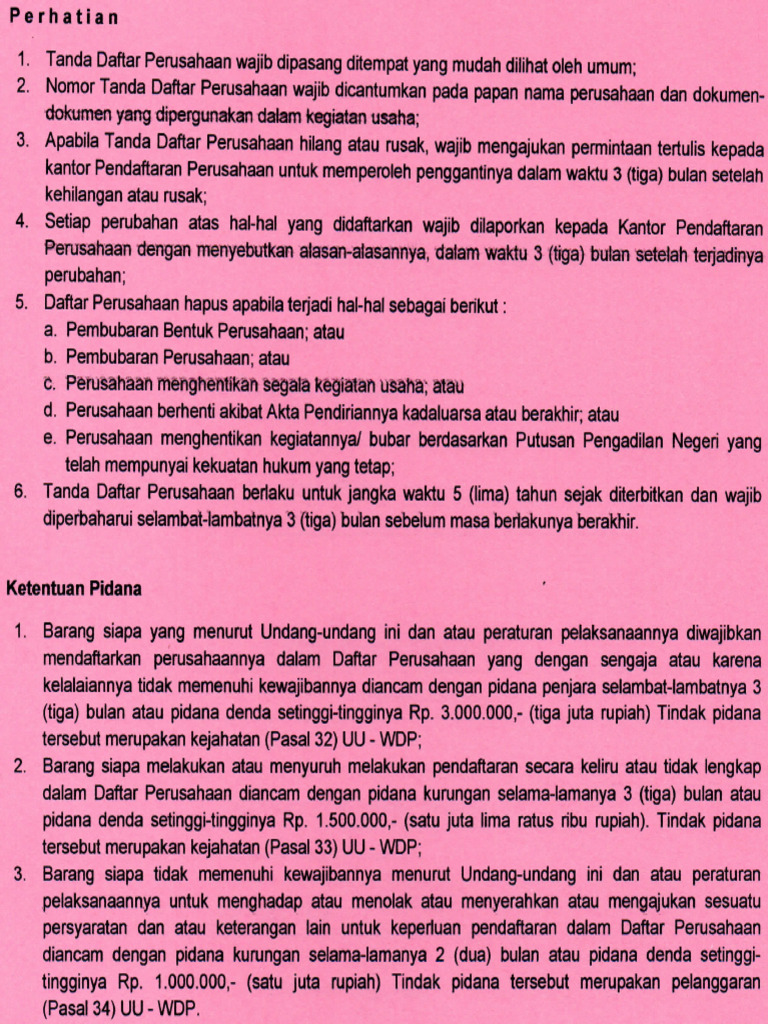 TDP Belakang | PDF