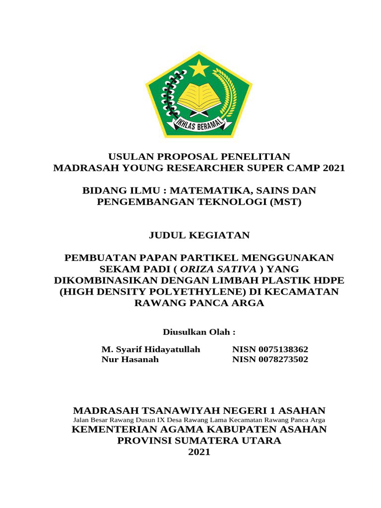 Proposal Myres 2021 | PDF
