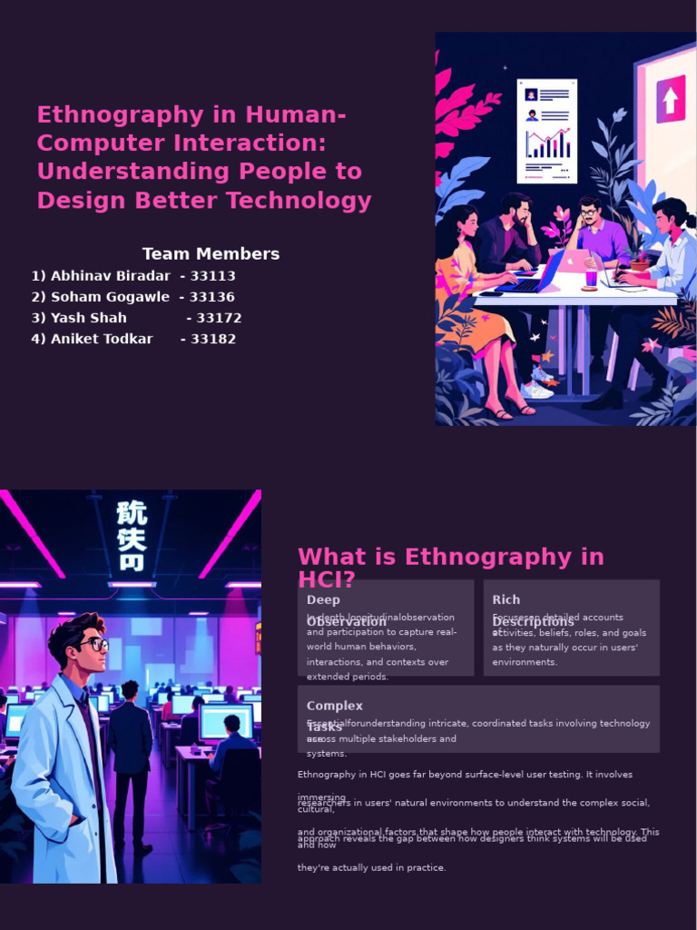 Ethnography in Human Computer Interaction Understanding People To Design Better Technology PDF ...