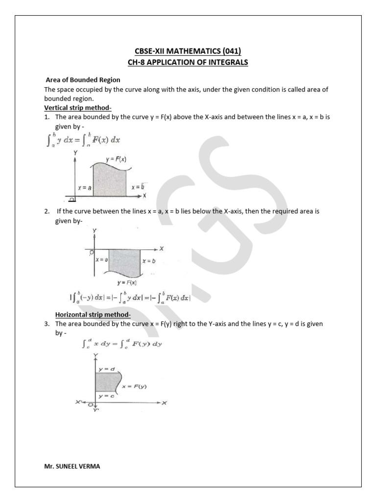 Application of Integrals (2) | PDF | Area | Cartesian Coordinate System