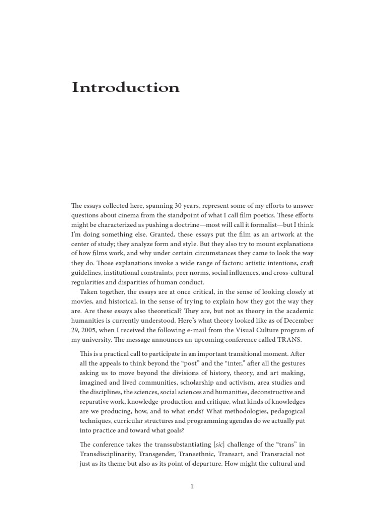 Poetics of Cinema: A Critical Inquiry | PDF | Empiricism | Science