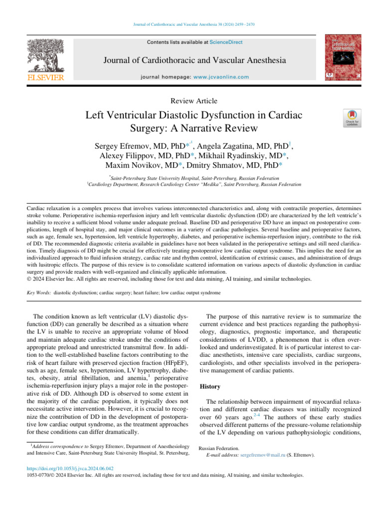 Left Ventricular Diastolic Dysfunction | PDF | Diastole | Heart