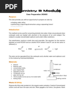 Fischer Esterification Lab Procedure | PDF | Ester | Ethanol