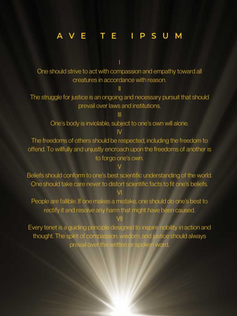 Principles of Compassion and Justice | PDF