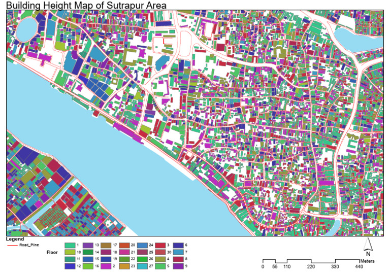 Sutrapur Building Height Map | PDF