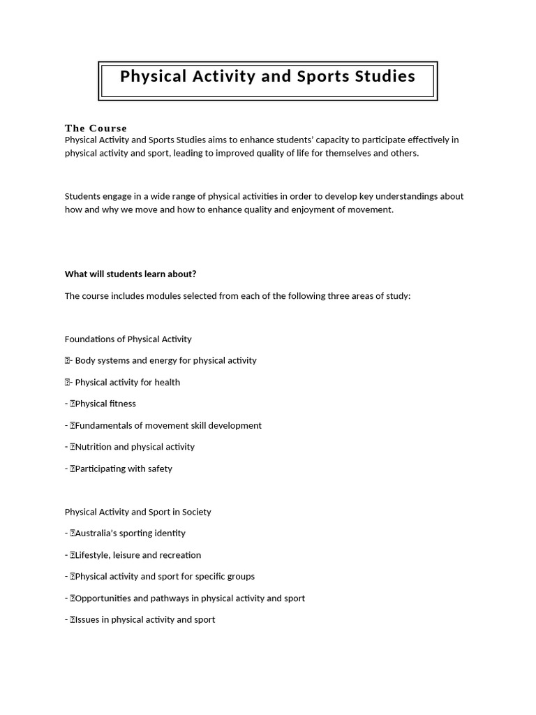 Physical-Activity-and-Sports-Studies 2 3 4 5 5 7 9 112 3 4 5 5 7 9 11 ...