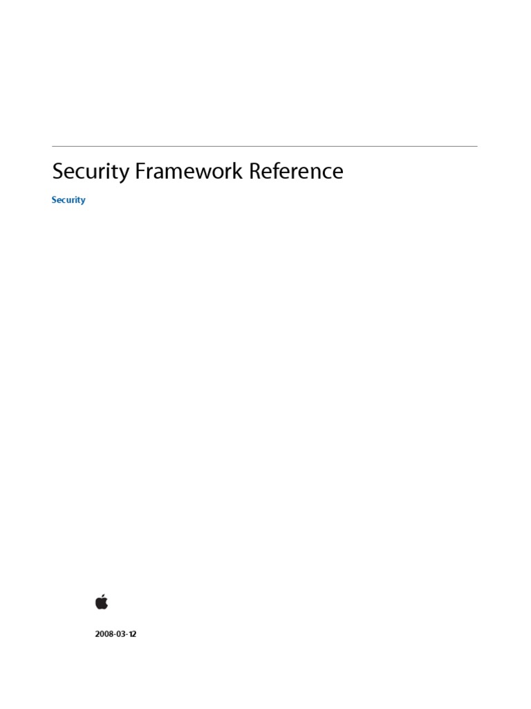 Apple Ios Security Framework Reference Pdf Parameter Computer Programming Key Cryptography