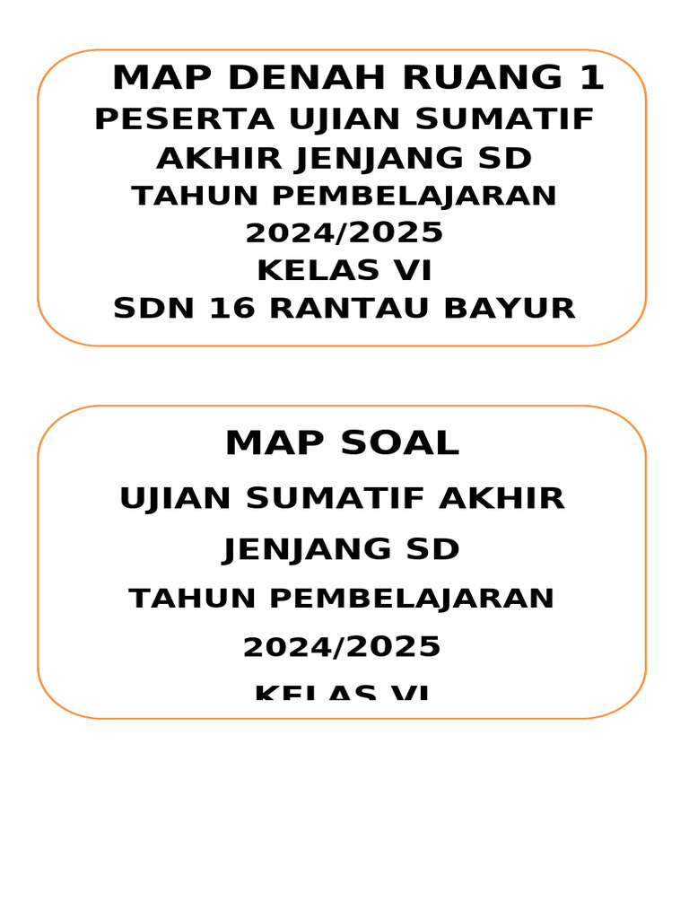 Denah Ruang 2 Map | PDF