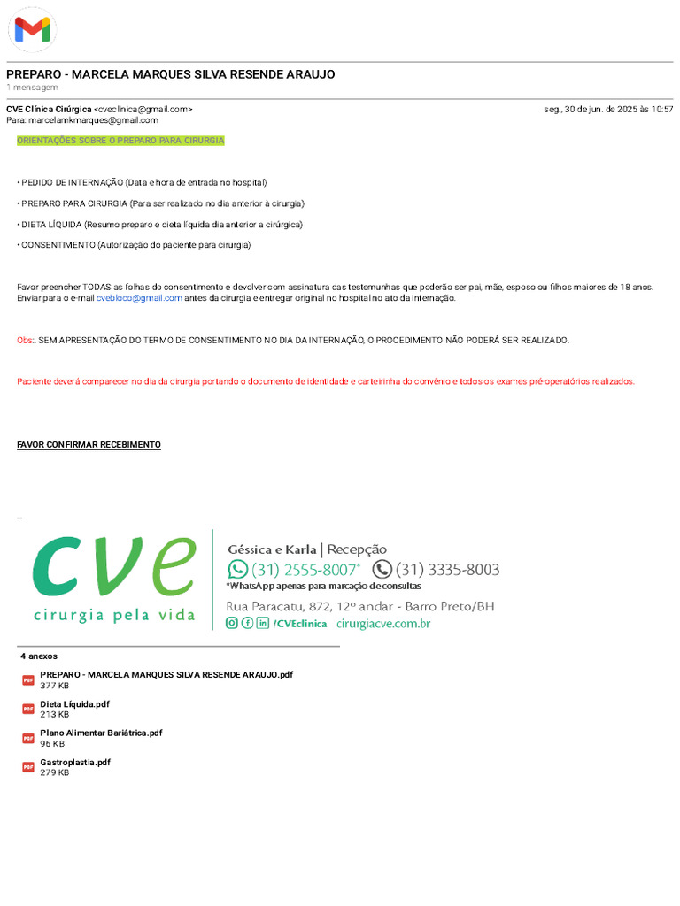 Gmail - Preparo - Marcela Marques Silva Resende Araujo | PDF