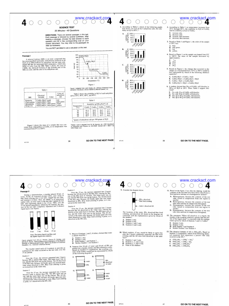 ACT Answer Key April 2019 | PDF | Chess Theory | Chess