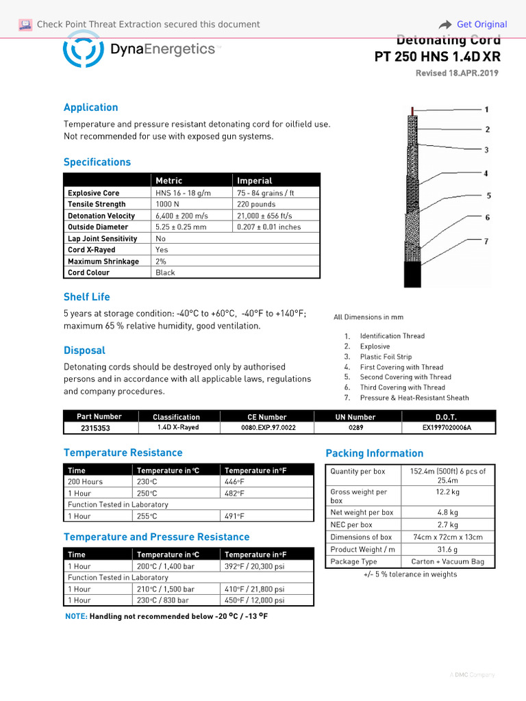 PT 250 HNS 1.4D Specifications Guide | PDF