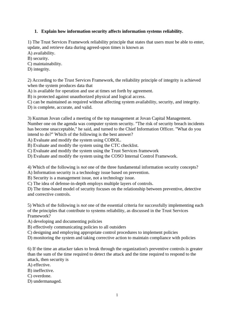 05 - Part 1 - Controls For Information Security | PDF | Security ...