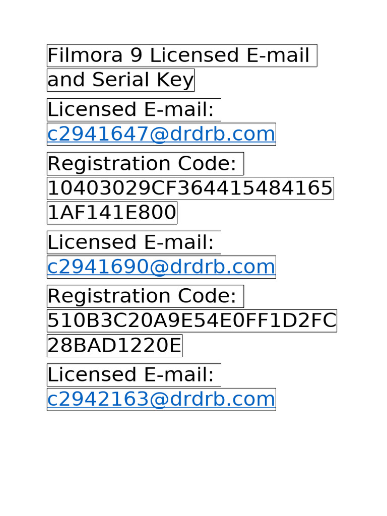 Register Filmora 9 | PDF