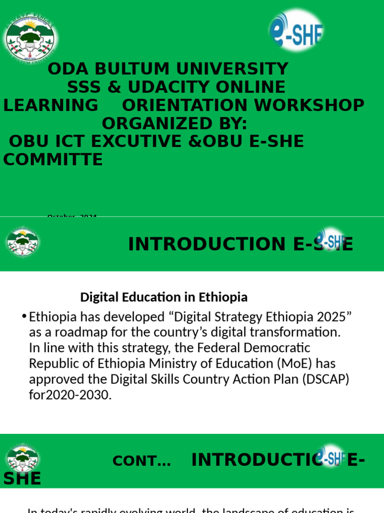 OBU E-Learning Orientation Workshop | PDF | Educational Technology
