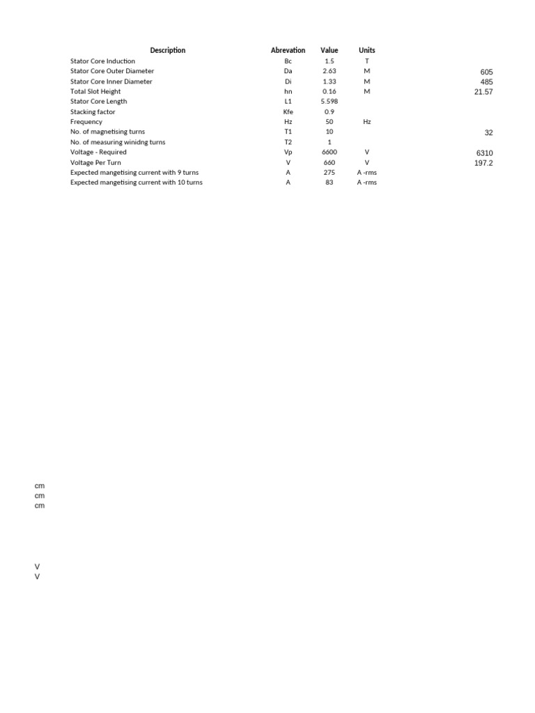Core Flux Calculations | PDF | Electricity | Electrical Engineering