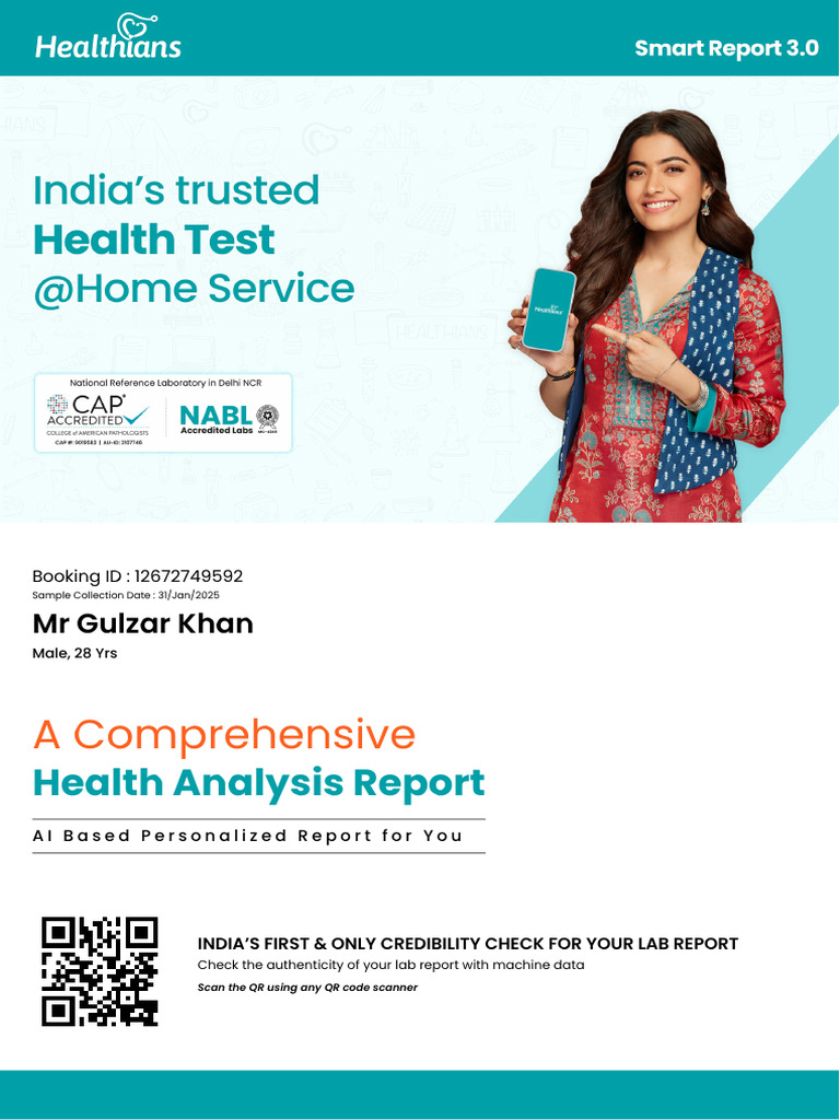 Mr Gulzar Khan_report | PDF | Glycated Hemoglobin | C Reactive Protein