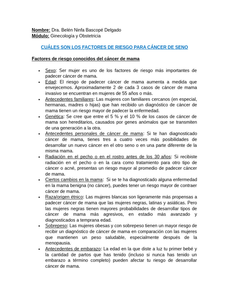 Tarea 7 DIPLOMADO DE URGENCIAS Y EMERGENCIAS MEDICAS | PDF | Cáncer de ...