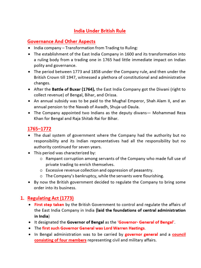 06 India Under British Rule | PDF | Partition Of India | Dominion
