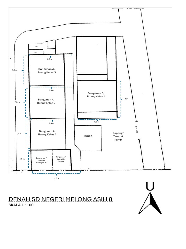 Denah Sekolah SD Negeri Melong Asih 8 | PDF