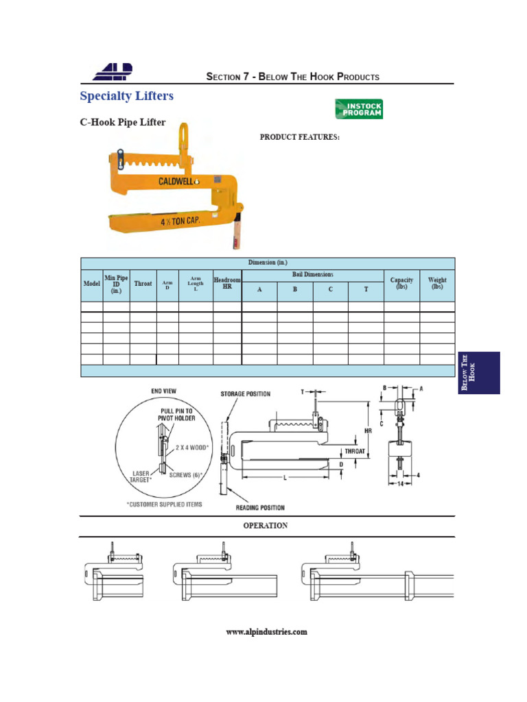 C Hook Pipe Lifter Web | PDF